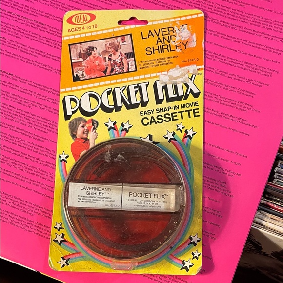 ideal | Toys | Ideal Laverne And Shirley Pocket Flix Cassette Red And ...